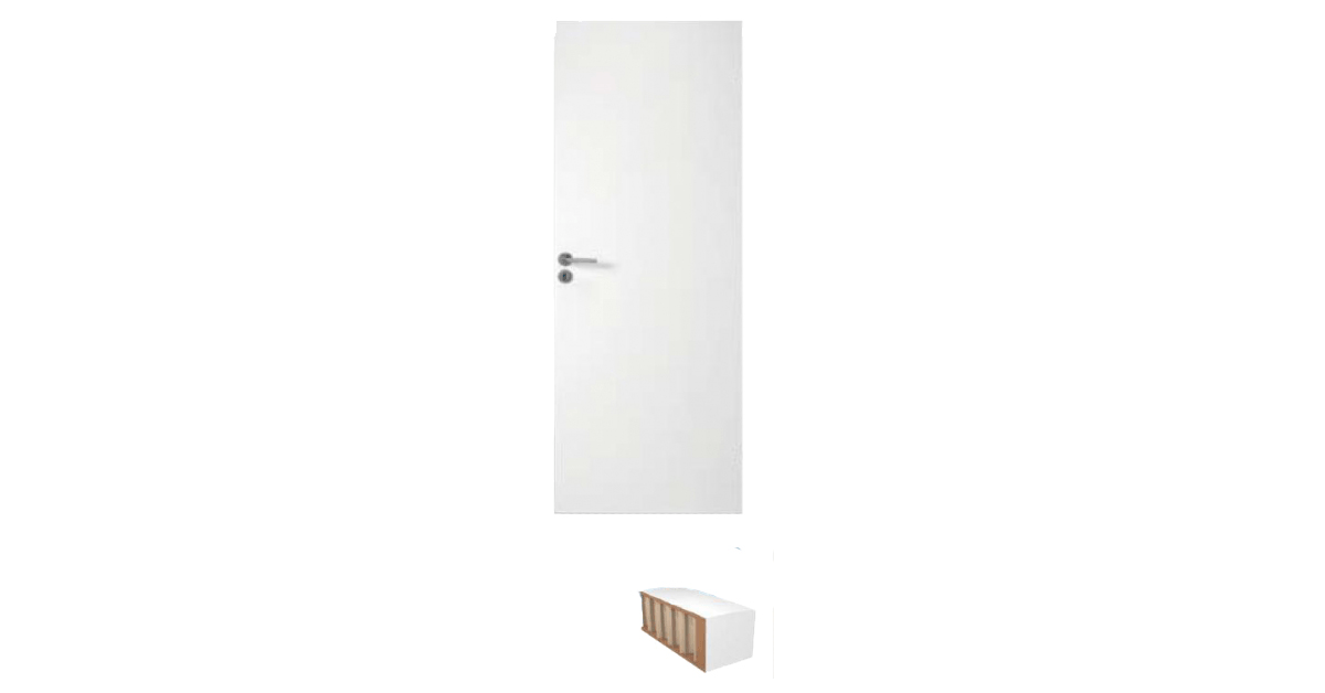 Swedoor Easy GW glat celledør 825x2040mm hvid - 10-4.dk