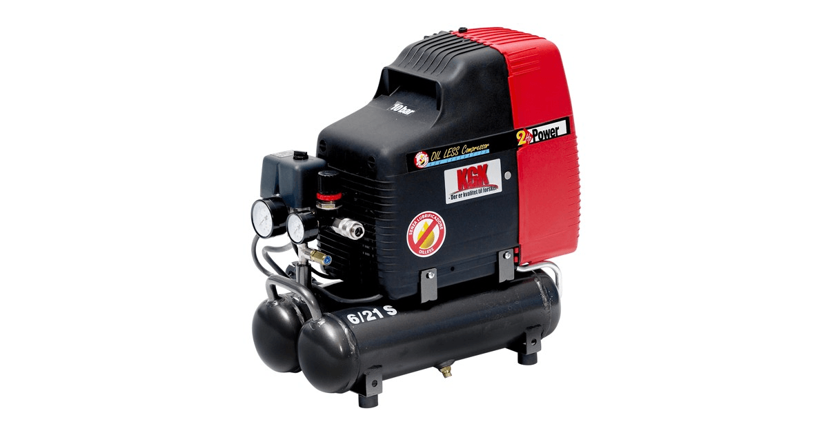 KGK kompressor ECU 2,0HK 6ltr bærbar oliefri 1500453