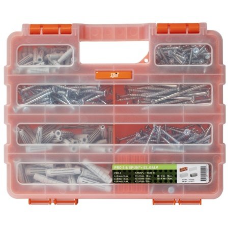 NKT Fasteners sortimentskasse kombi – spunskruer/dybel - Køb på 10-4.dk