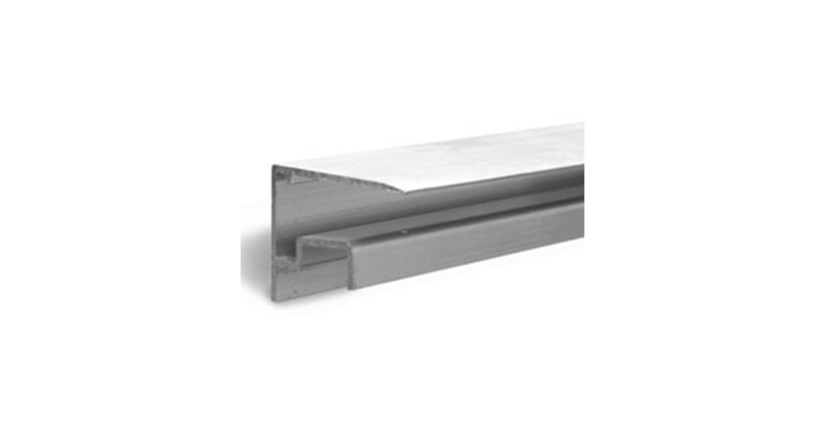 Plasto Twinlit 3050mm alu endeprofil mod tagrende til 10mm plader